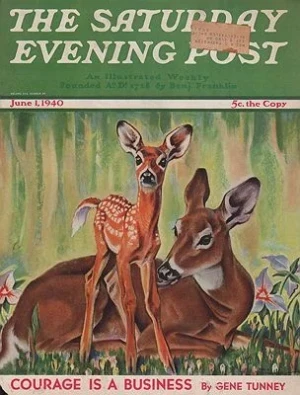 ORIG VINTAGE MAGAZINE COVER/ SATURDAY EVENING POST - JUNE 1 1940 ...